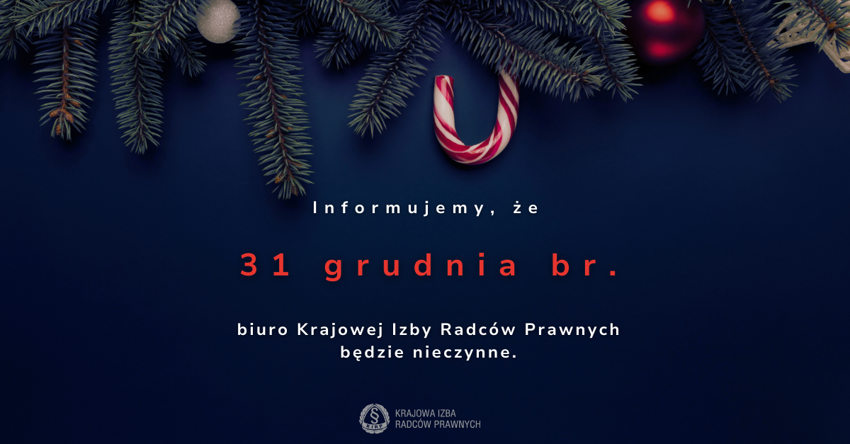 Biuro KIRP nieczynne – Krajowa Izba Radców Prawnych